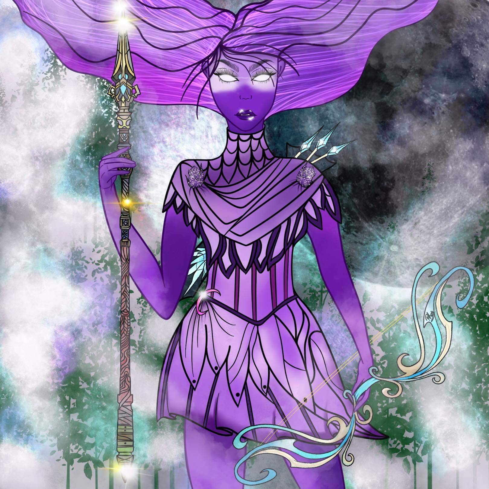 Artemis Goddess Of The Hunt By Bluephoenixwayne On Deviantart