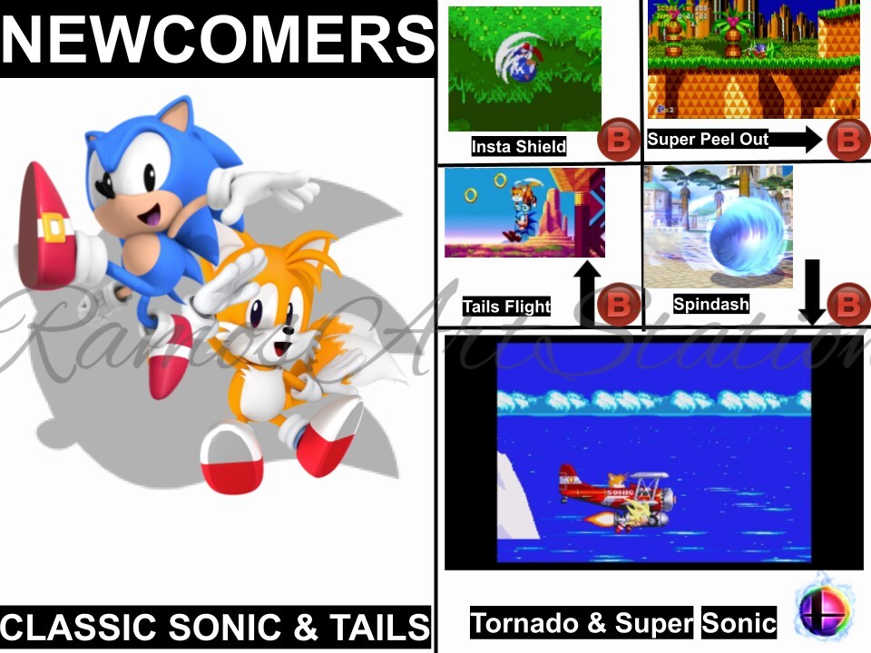 Classic Sonic And Tails Smash Bros Moveset By Ramosartstation On Deviantart