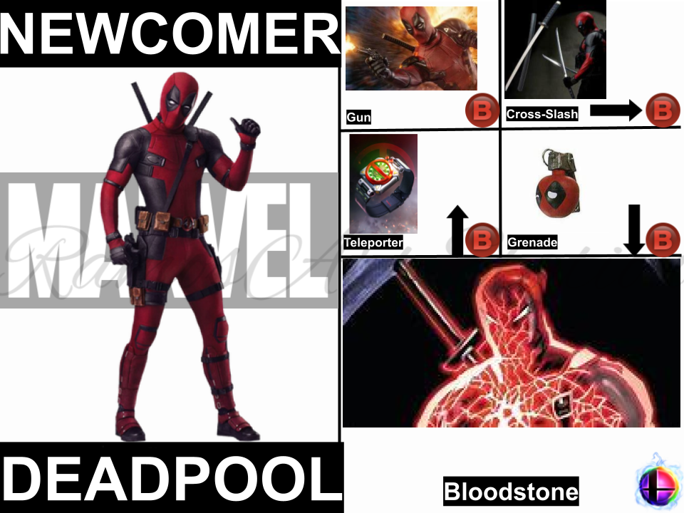 Deadpool Smash Bros Moveset By Ramosartstation On Deviantart
