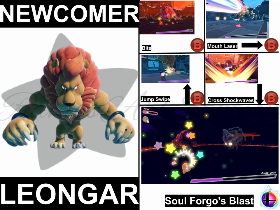 Leongar Smash Bros Moveset By Ramosartstation On Deviantart