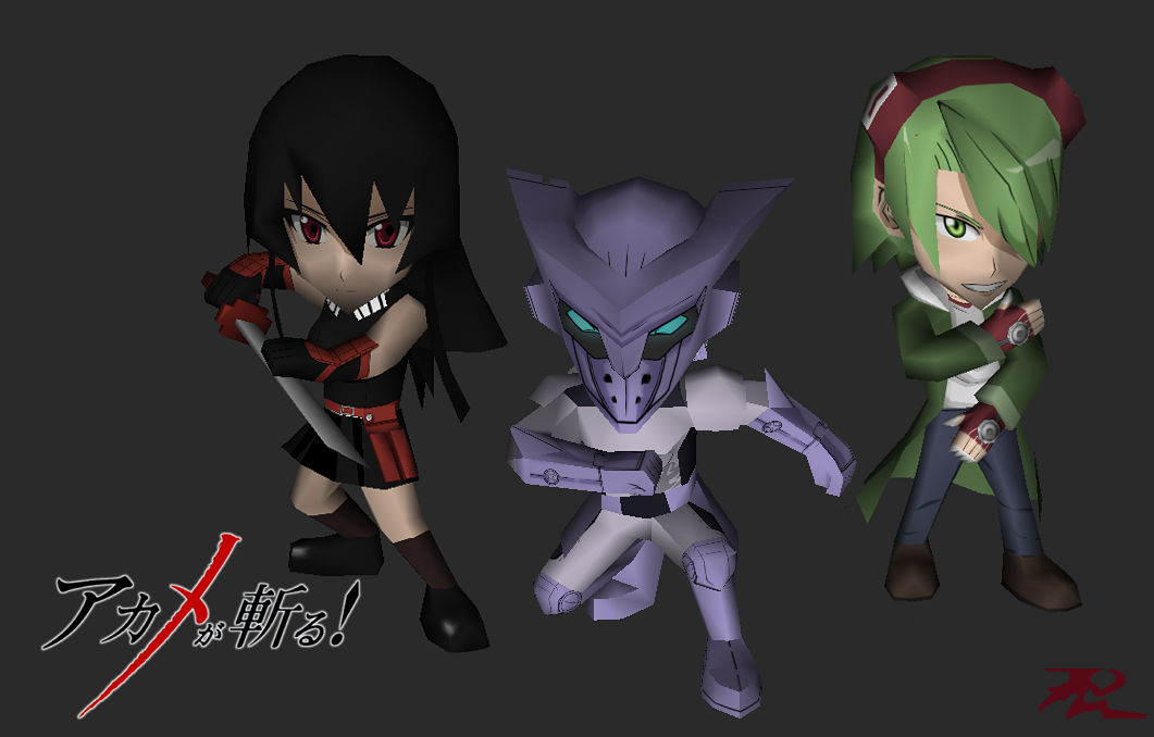Papercraft Chibis Akame Ga Kill In Process By Ravamaster On Deviantart