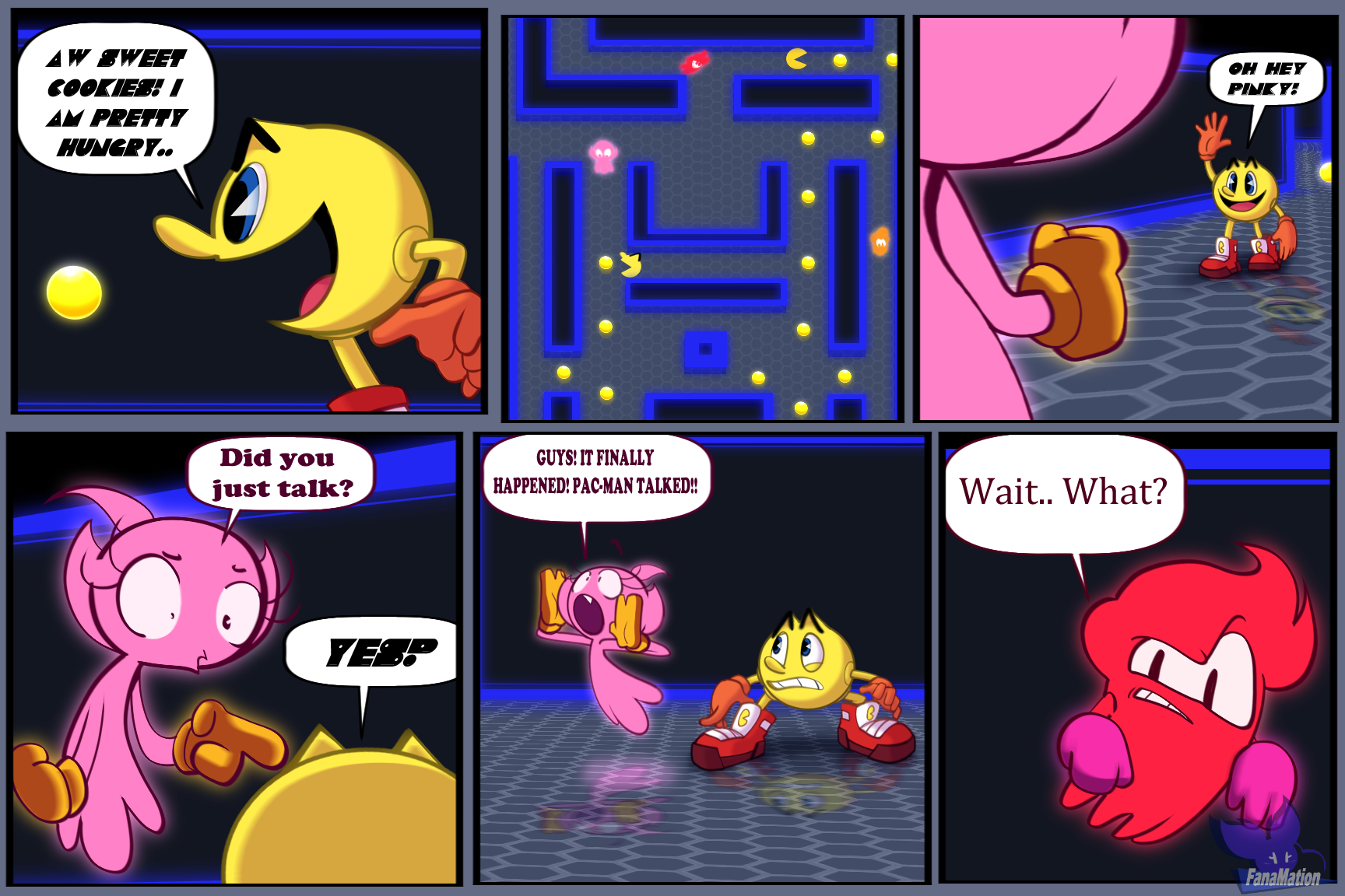Pacster Meets Pac Man 1 By Fanamationda On Deviantart
