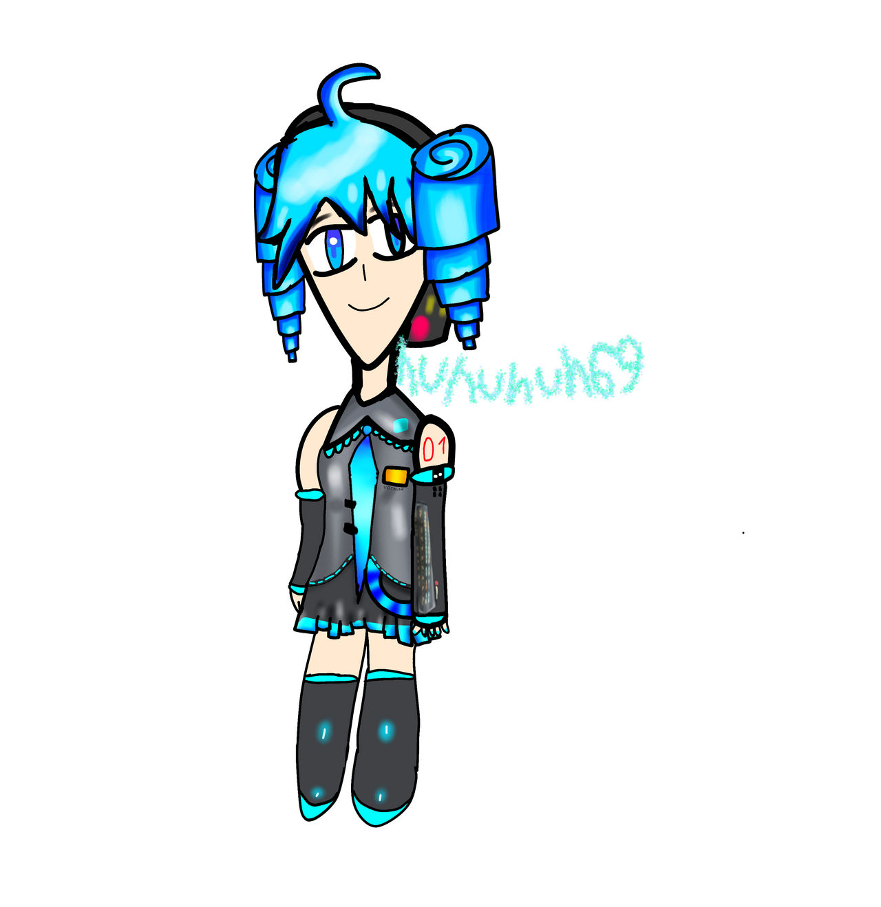 Hatsune Miku With Kasane Teto Hairstyle By Huhuhhuh69 On Deviantart