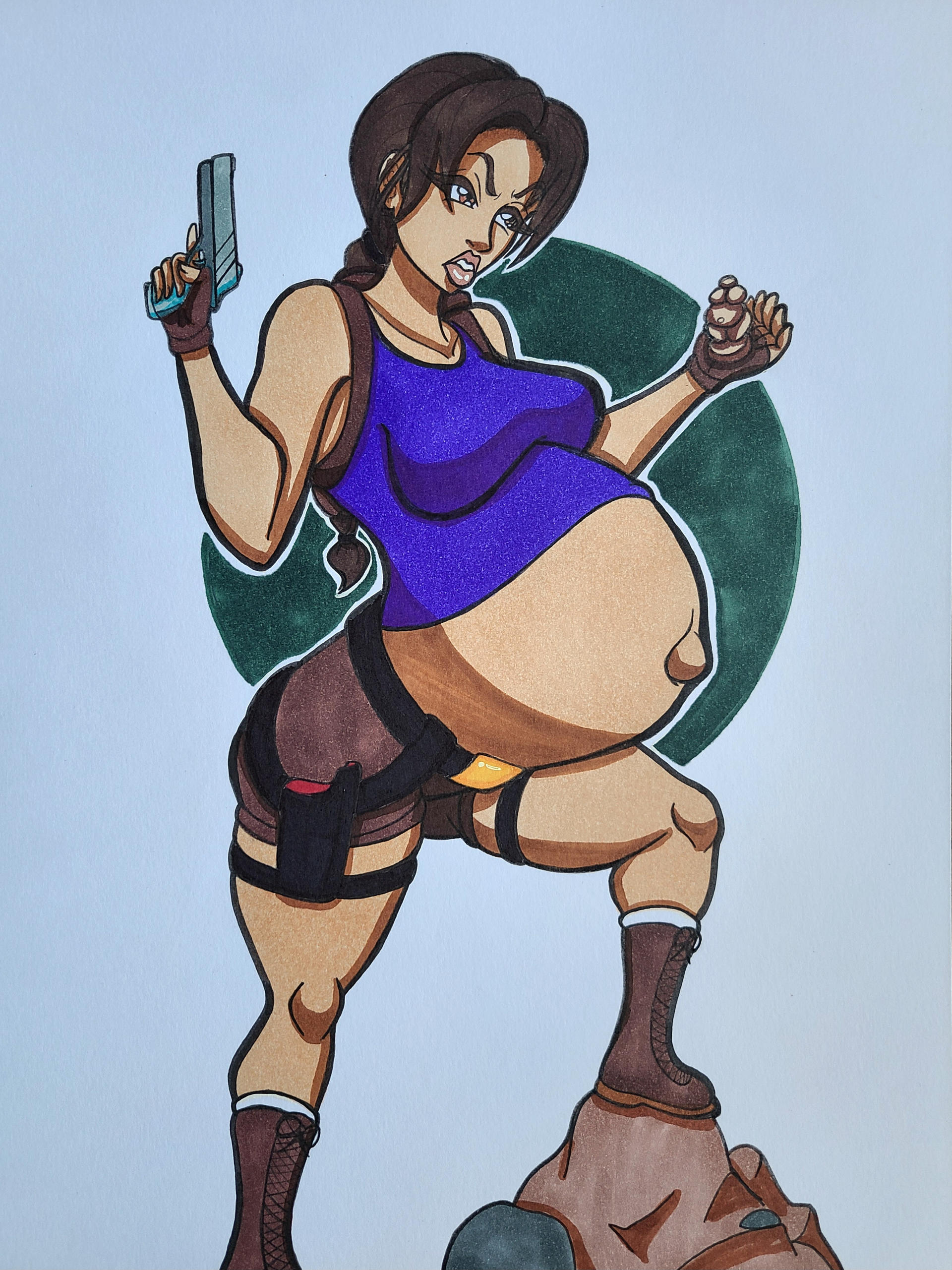 Lara Croft Maternal Raid By Bluedafluffball On Deviantart