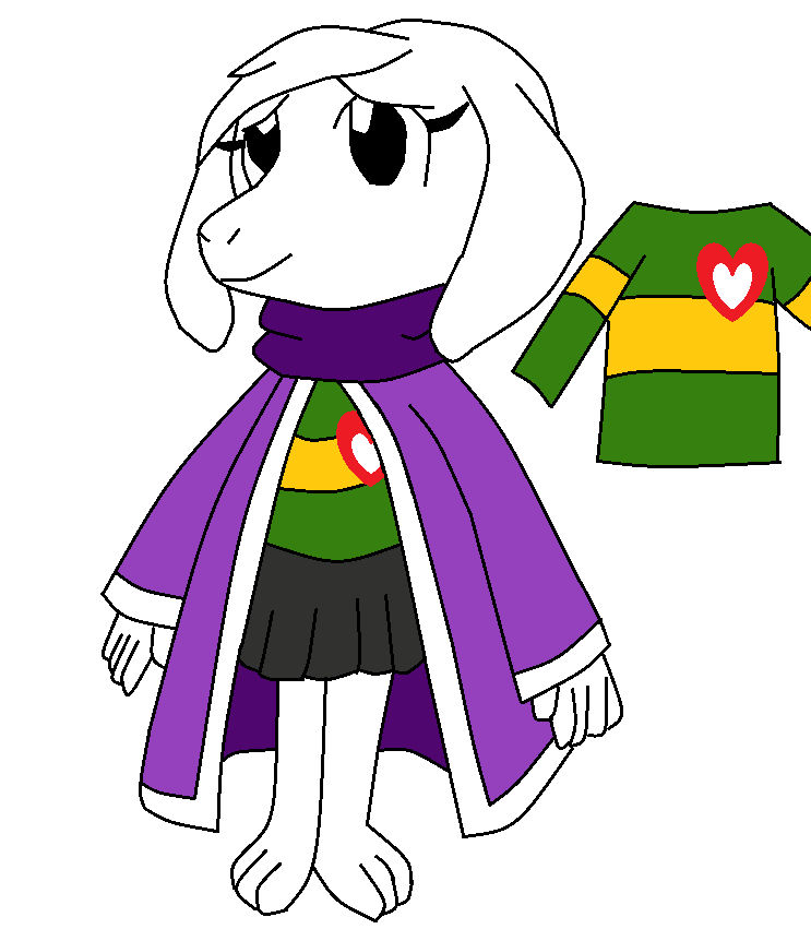 Asrielle Dreemurr Asriel Genderbend By Melontart Mlp On Deviantart