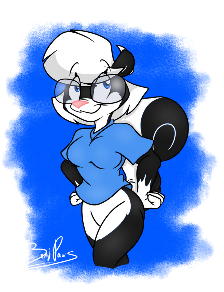 Skunk Girl By Benjipaws On Deviantart