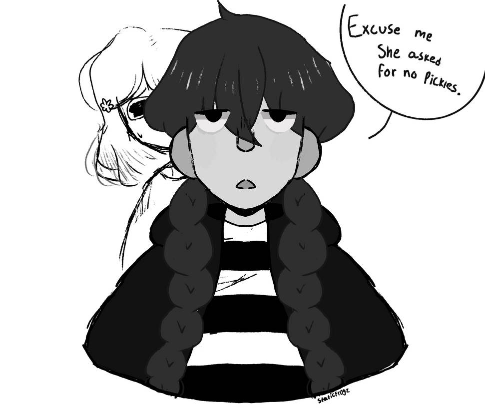 Excuse me she asked for no pickles by StaticFr0gz on DeviantArt Excuse me she asked for no pickles by StaticFr0gz on DeviantArt