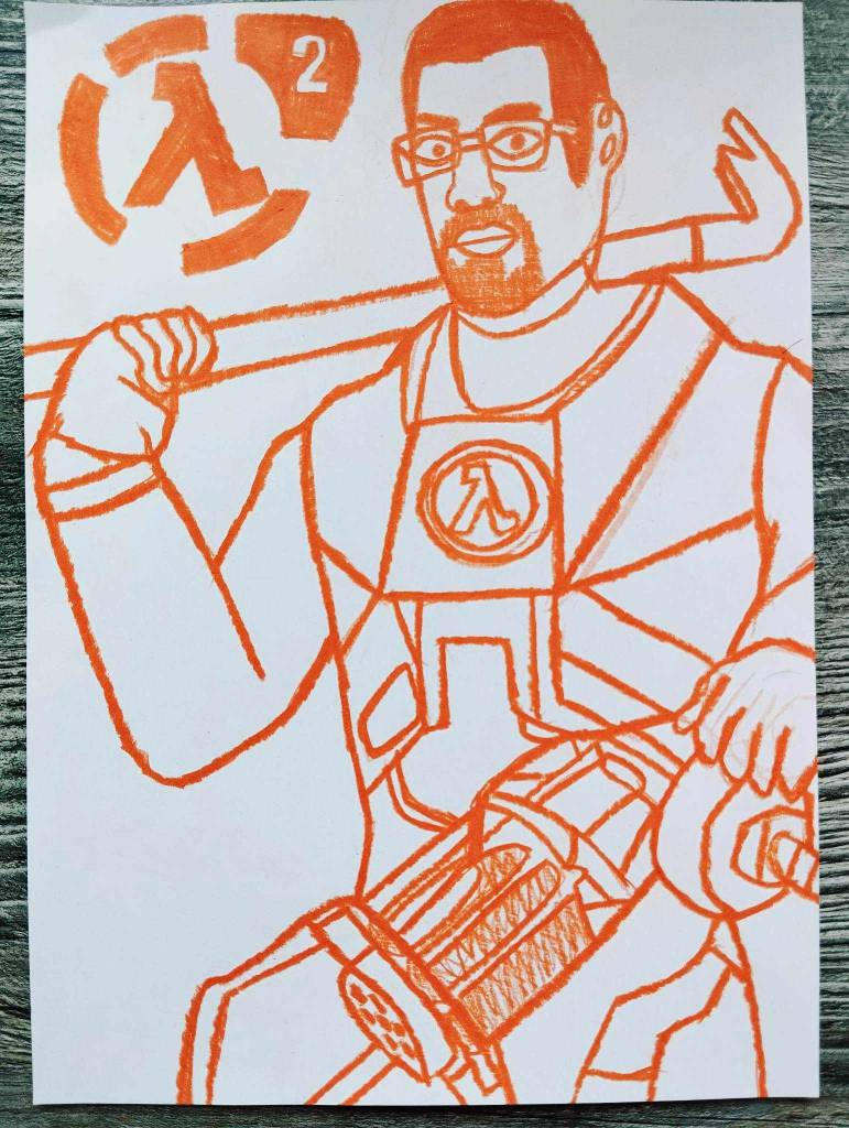 Half Life 2 Gordon Freeman Fanart Sketch 7 By Djmarrin02 On Deviantart