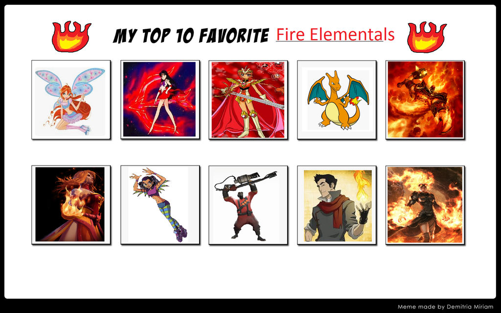 Top10 Fire Elementals by userup on DeviantArt Top10 Fire Elementals by userup on DeviantArt