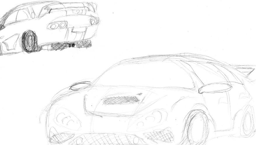Modified Sportscar - sketch by EmotionCreator on DeviantArt