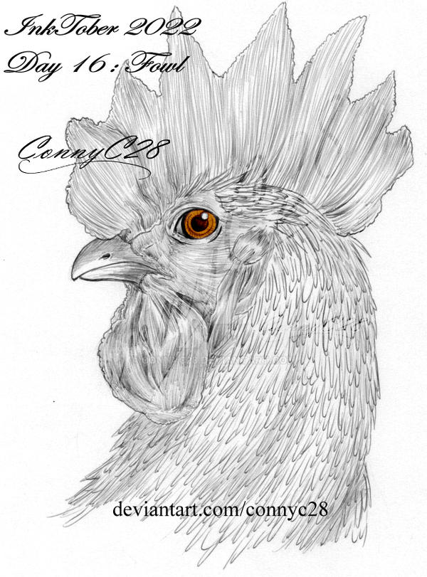 Inktober 2022 Day 16 Fowl by ConnyC28 on DeviantArt Inktober 2022 Day 16 Fowl by ConnyC28 on DeviantArt