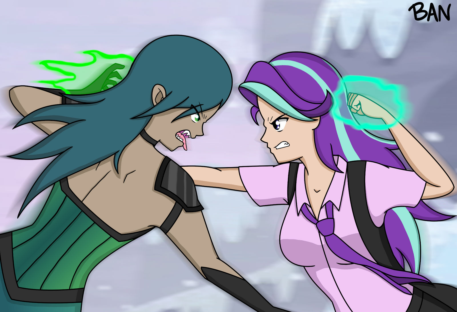 Starlight Vs Chrysalis By Banquo0 On Deviantart