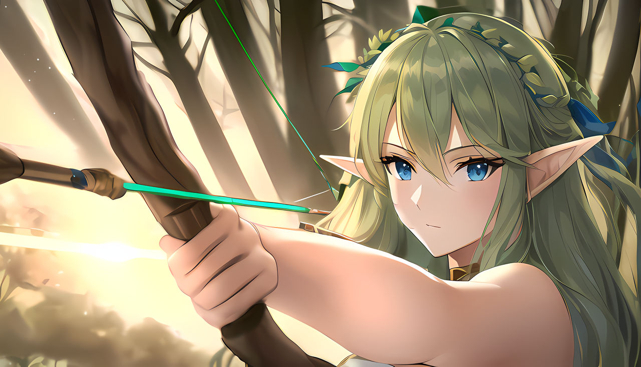 Female Elf Archer By Letototart On Deviantart