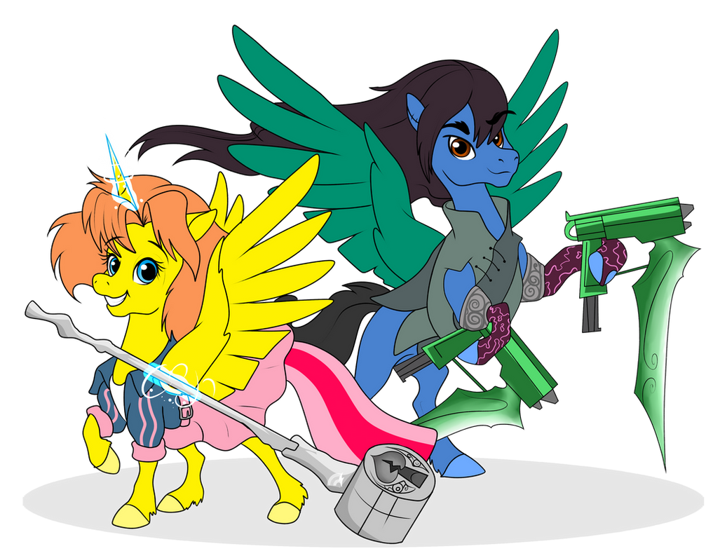Nocternal And Angel Halloween Commission By Lightning Bliss On Deviantart