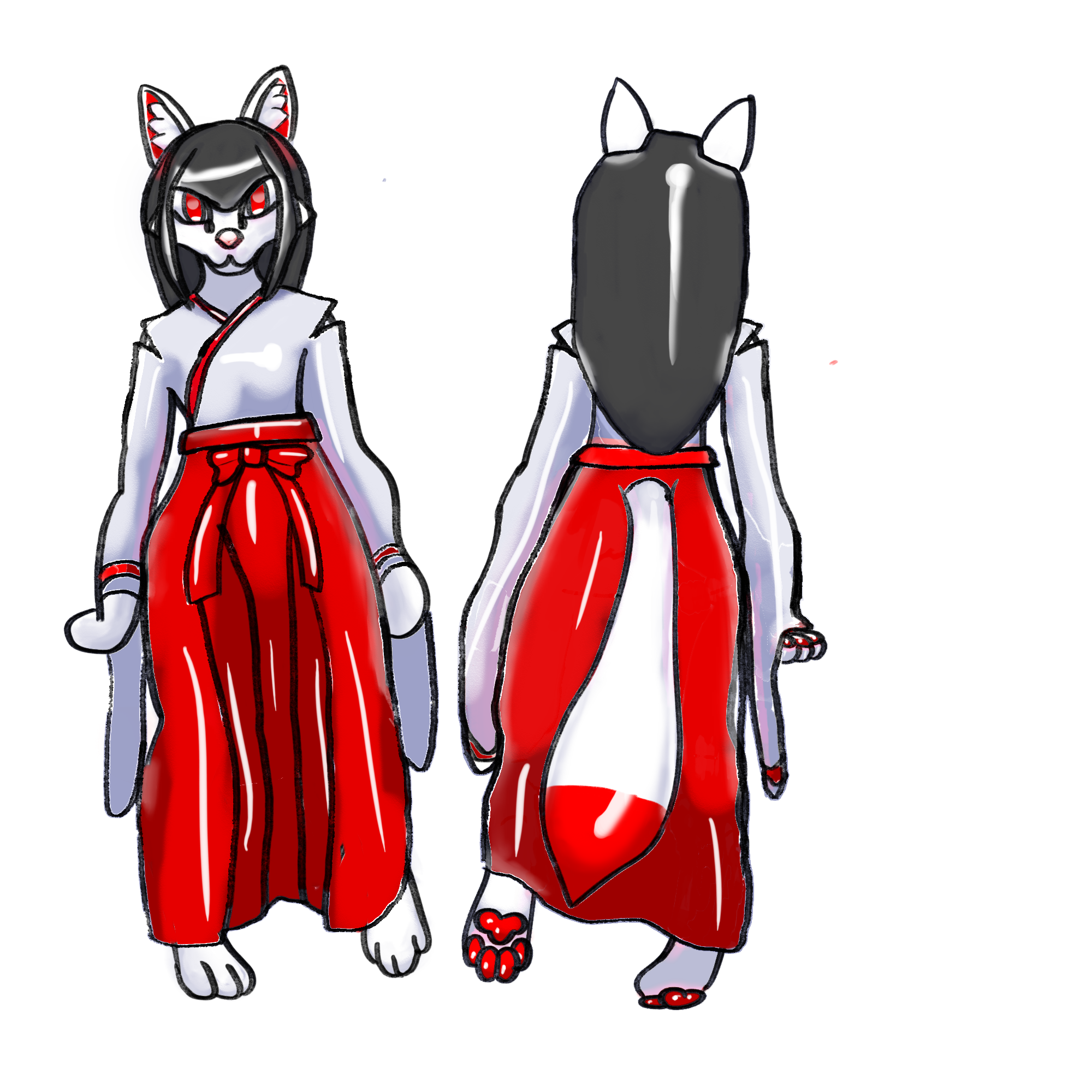 Rubber Shrine Maiden By Duskfurryart On Deviantart