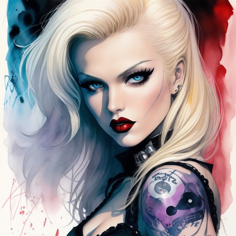 Goth 60s Pin Up By Johnnyred777 On Deviantart