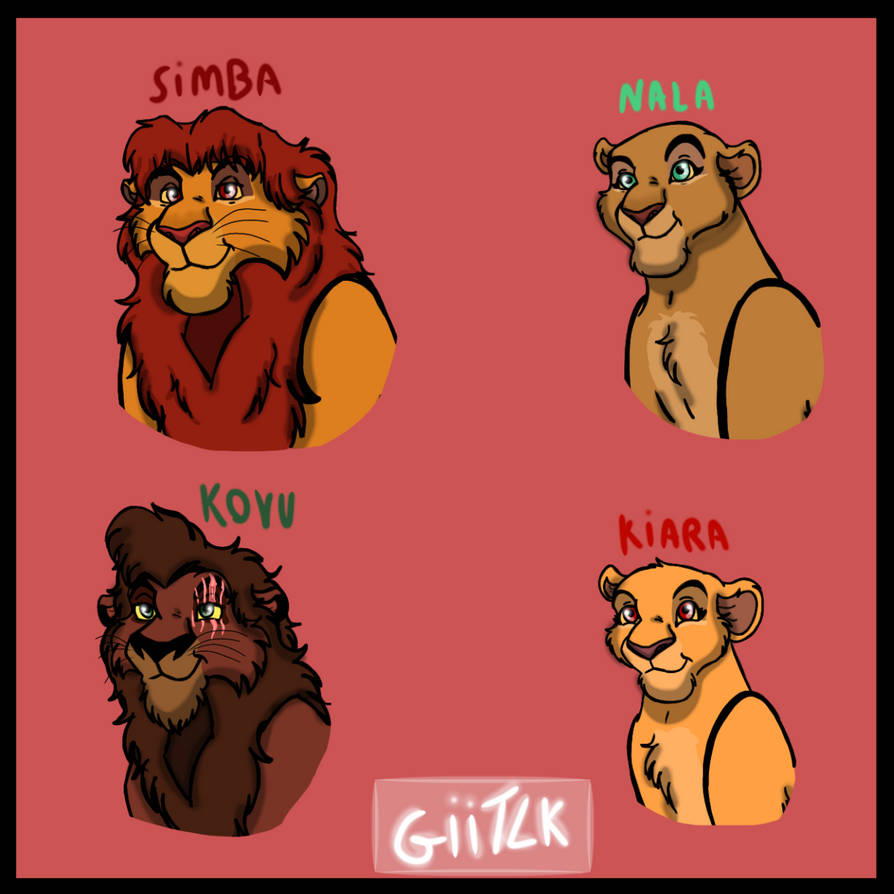 Gii TLK: Simba, Nala, Kovu, Kiara,. by GiiRalheonco on DeviantArt Gii TLK: Simba, Nala, Kovu, Kiara,. by GiiRalheonco on DeviantArt
