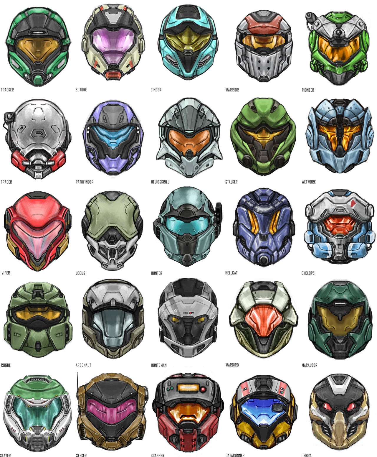 Halo Helmet Fan Concepts By Novarunner On Deviantart