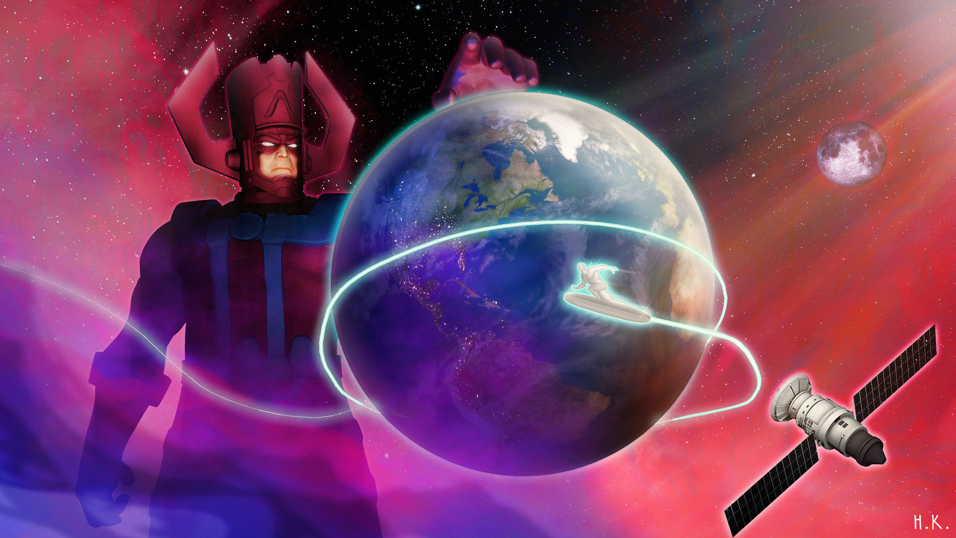 Earth Vs Galactus By Theno7er On Deviantart