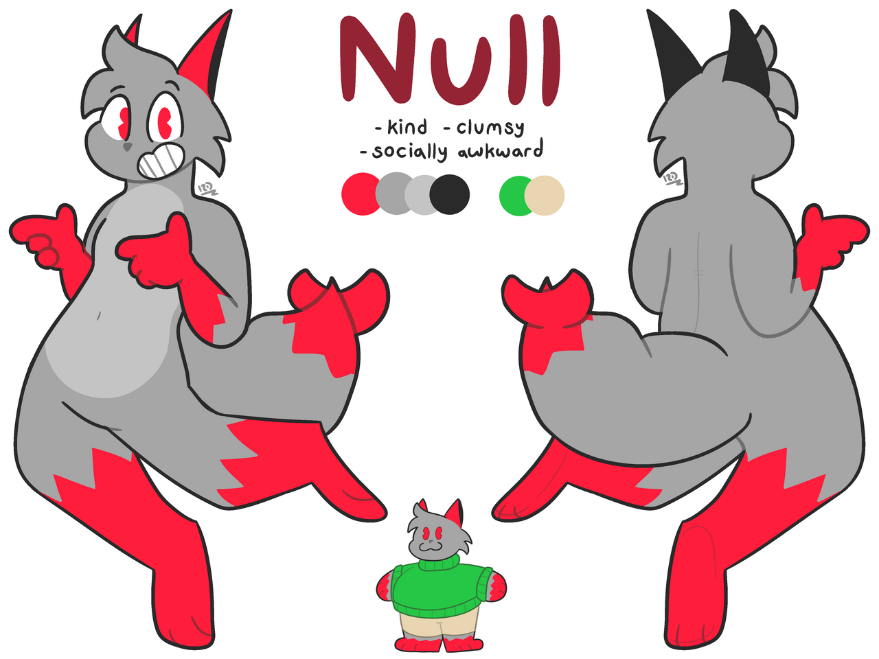 Introducing Null! | Reference Sheet Commission by rubberydork on DeviantArt Introducing Null! | Reference Sheet Commission by rubberydork on DeviantArt