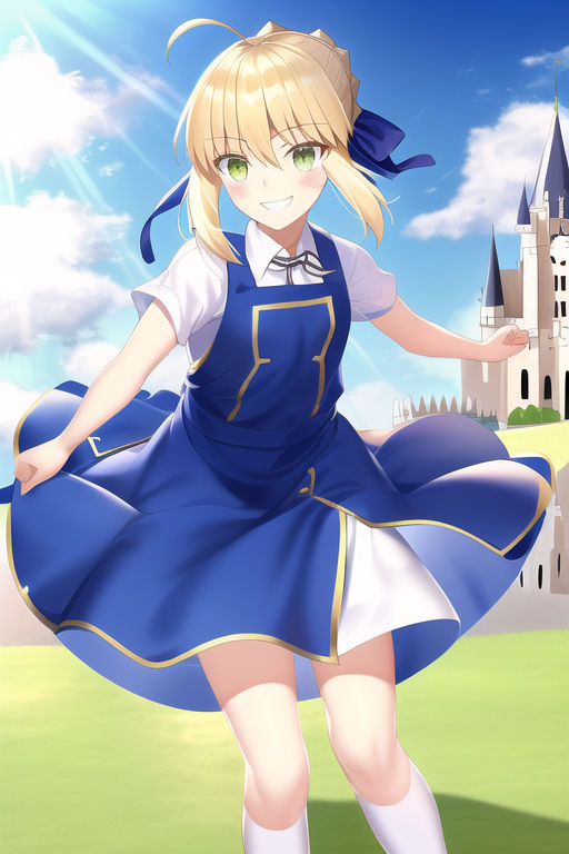 Artoria Pendragon Fate Saber Cutesmiling By Canpon1992x On Deviantart