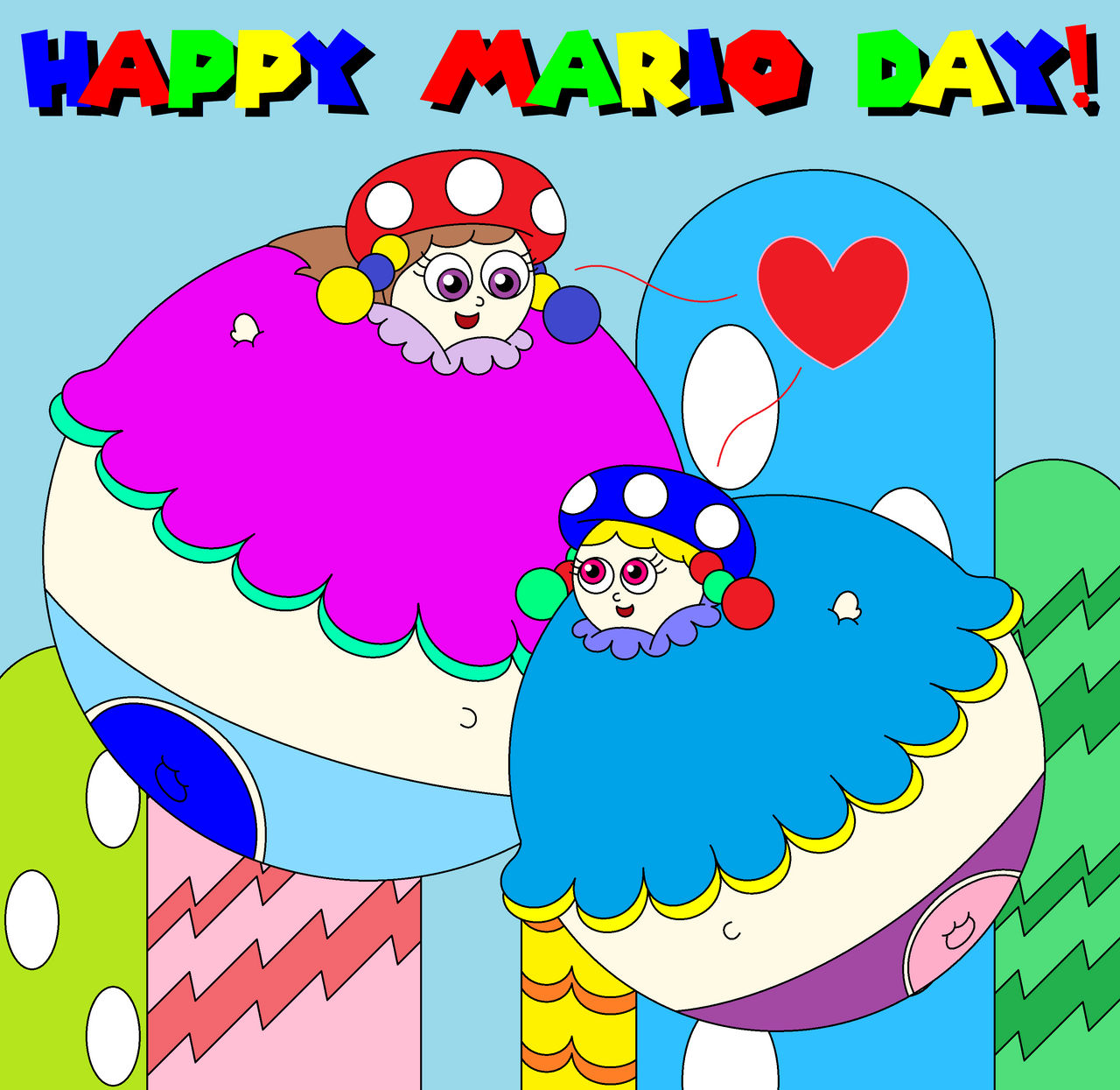 Happy Mario Day By Nuggietheballoongirl On Deviantart