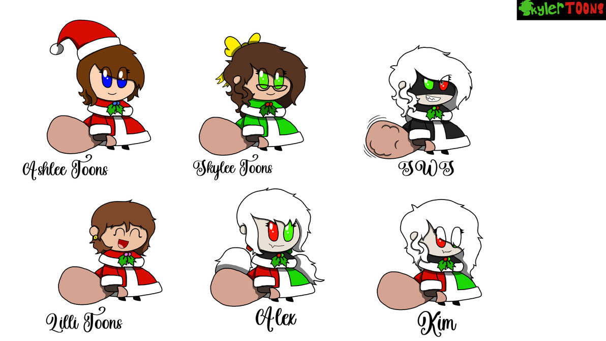 Toons Girls Chibi Xmas By Skylertoons On Deviantart