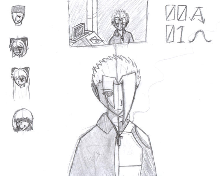 line art-dead emotion by zero-metallix on DeviantArt