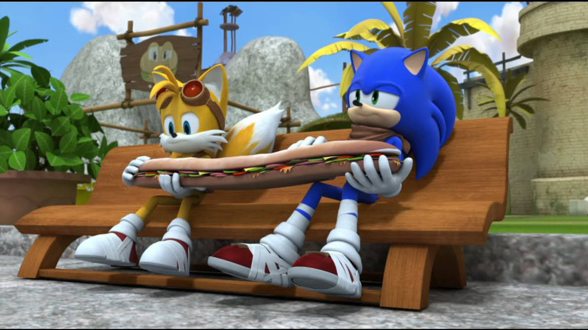 Sonic And Tails Eating A Sub Sandwich By Ddapcic On Deviantart