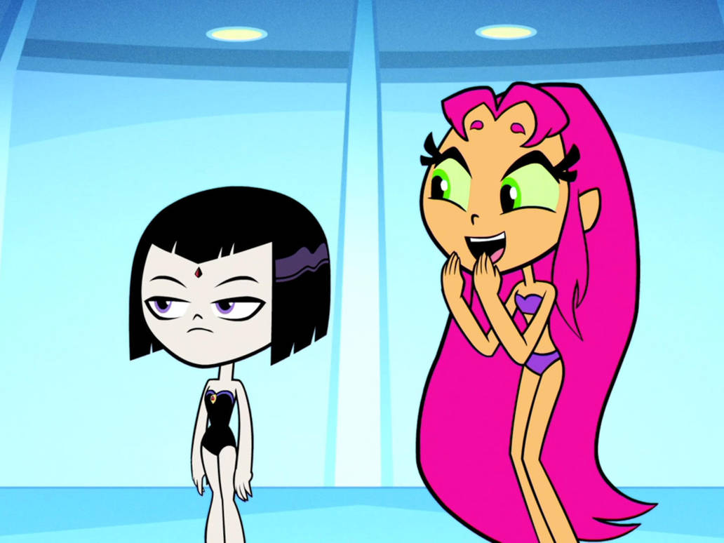 Raven And Starfire Swimsuits By Ddapcic On Deviantart