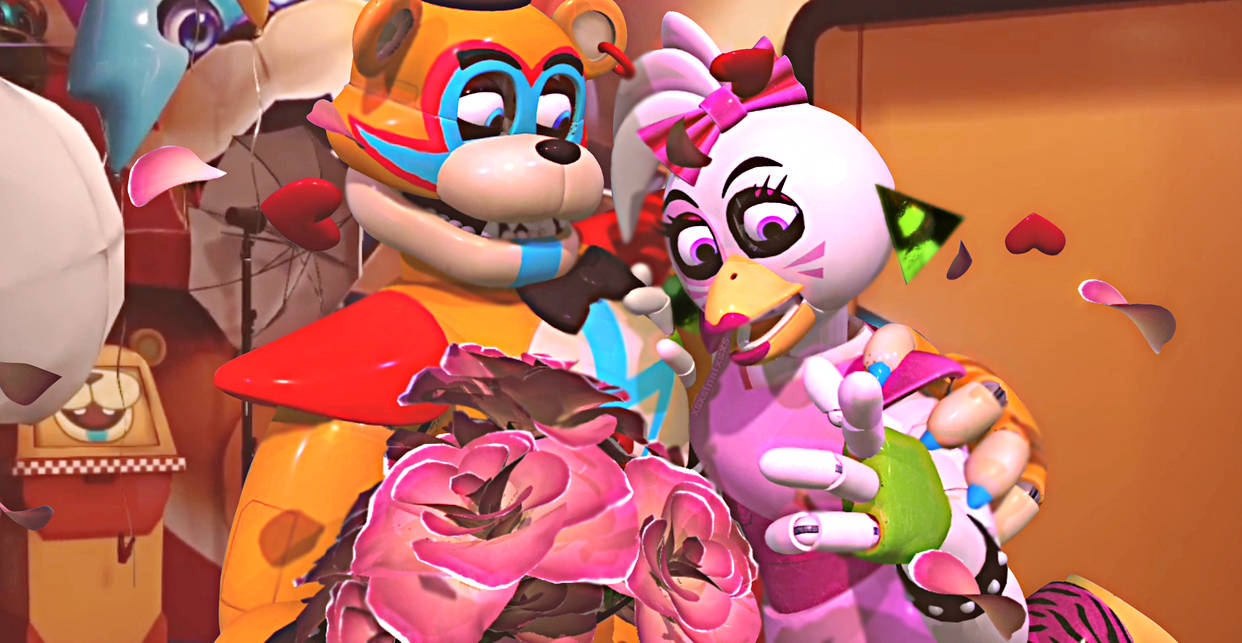 Flowers For You Freddy X Chica Fnaf Sb By Xsxsfnafxsxs On Deviantart