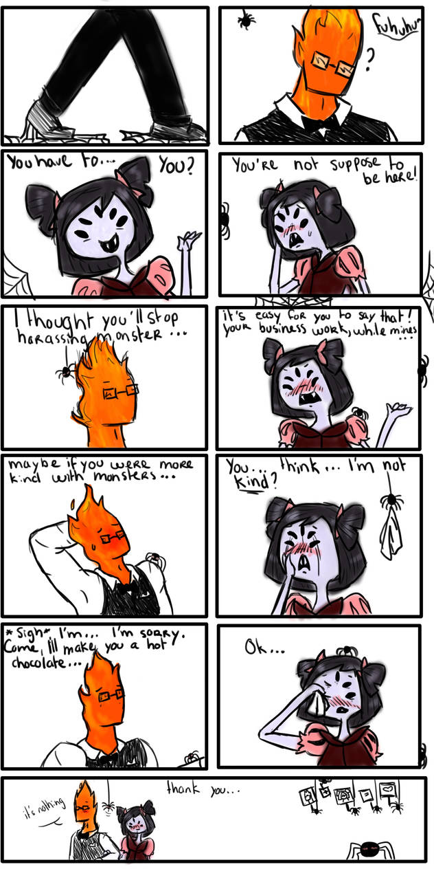 Undertale Grillby X Muffet By Arinna1 On Deviantart