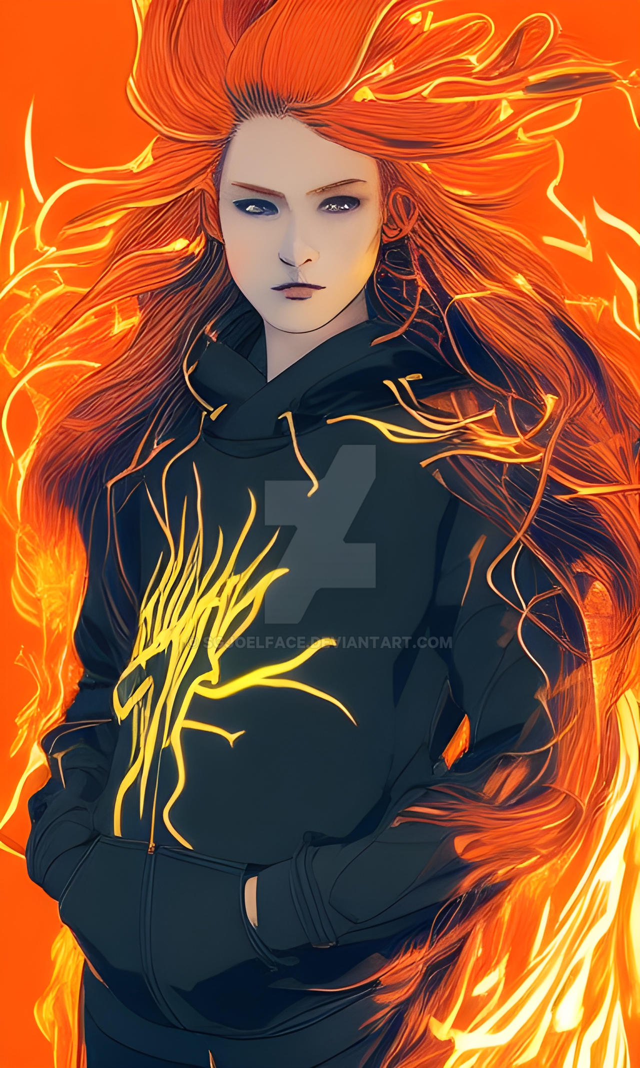 Anime Ai Art Cute Orange Hair By Sgjoelface On Deviantart