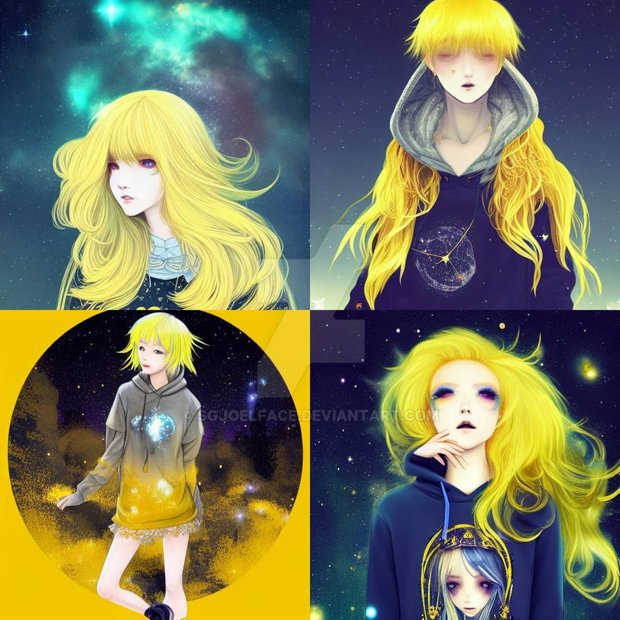Anime Ai Art Cute Yellow Hair By Sgjoelface On Deviantart