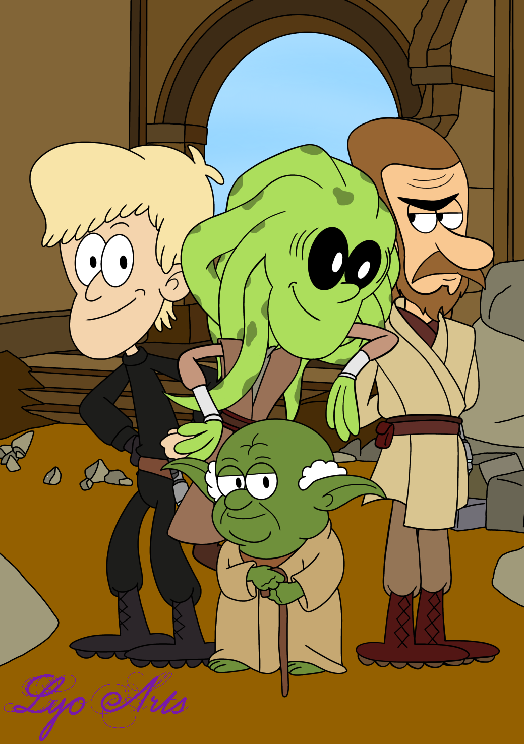 Star Wars Loud House Style By Linedraweer On Deviantart