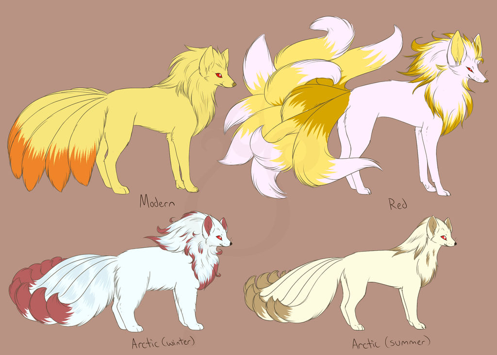 Ninetales Variants by LinksEyebrows on DeviantArt Ninetales Variants by LinksEyebrows on DeviantArt