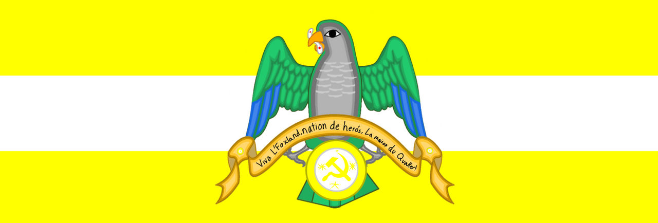 Foxlandic Flag With Coat Of Arms By Yahwehprotects On Deviantart
