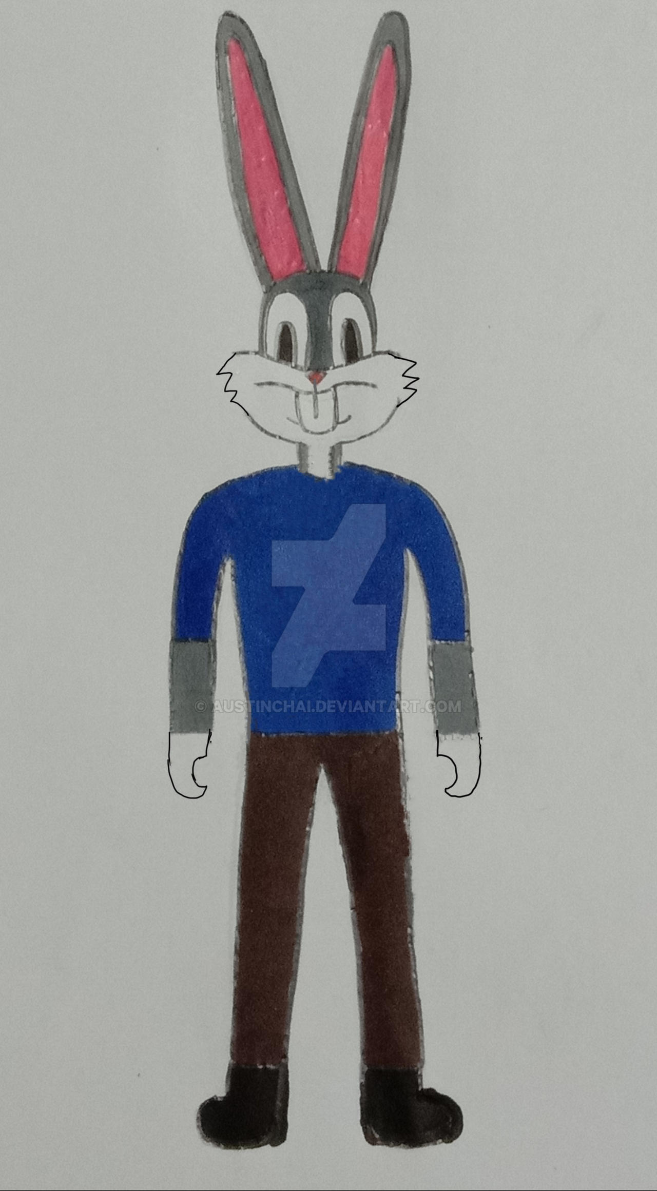 Bugs Bunny With Clothing And Long Pants By Austinchai On Deviantart