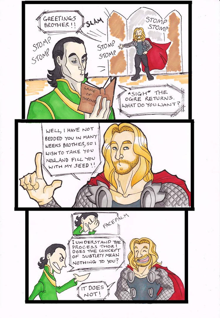 Thor X Loki Too Much Info By Puking Mama On Deviantart