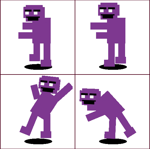 Purple Guy Sprite Sheet By Kingnoel On Deviantart
