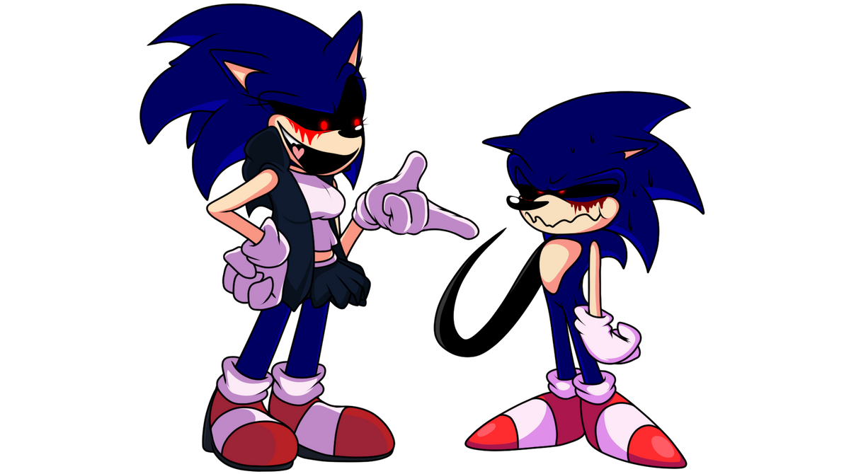 Sonicexe And Fanon Sonic By Hgbd Wolfbeliever5 On Deviantart