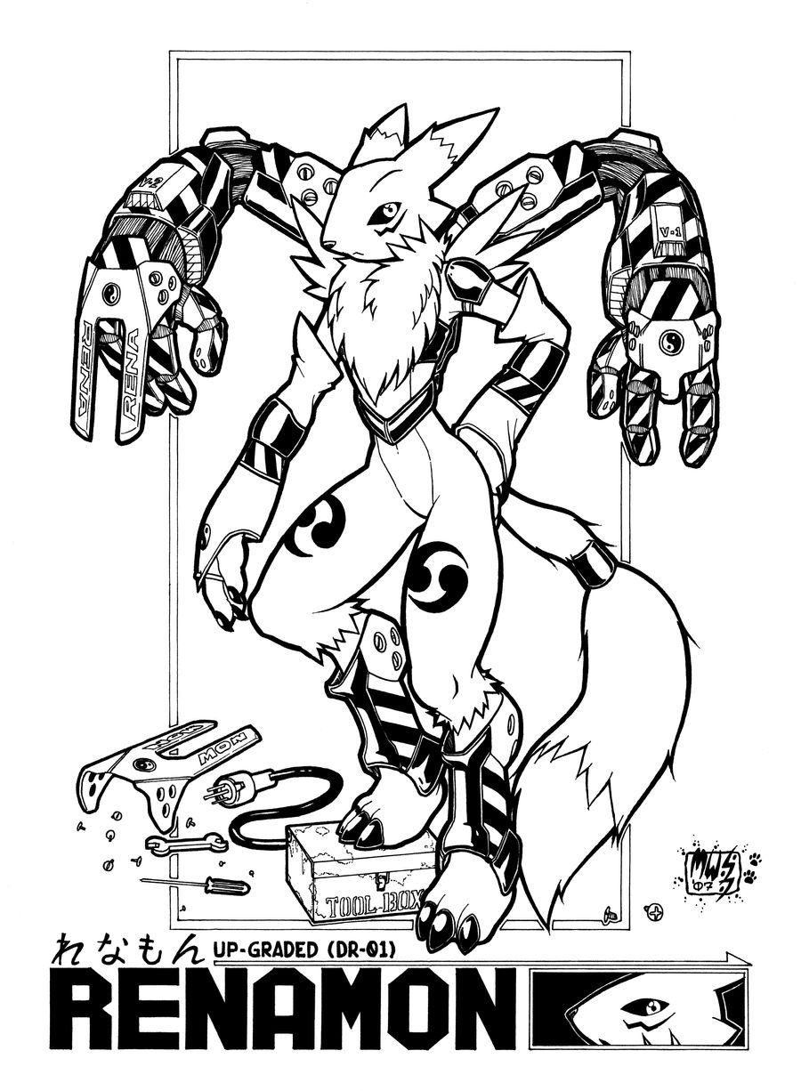 --Renamon : Up-graded-- by megawolf77 on DeviantArt