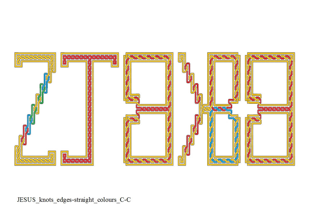 Jesus Knots Edges Straight Colours C C By Thathankabernard59 On Deviantart