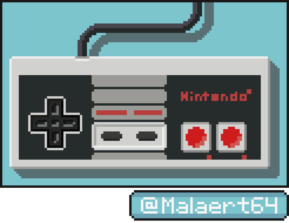 Tech Pixel Art - NES Controller by Malaert64 on DeviantArt Tech Pixel Art - NES Controller by Malaert64 on DeviantArt