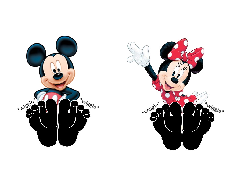 Mickey Mouse And Minnie Mouse Toe Wiggle By Condellotv On Deviantart