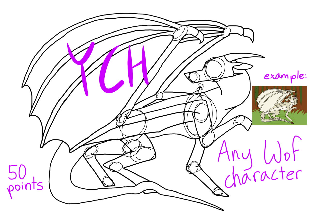 Ych Any Dragon Oc And Human Oc By Bl0ckbird On Deviantart