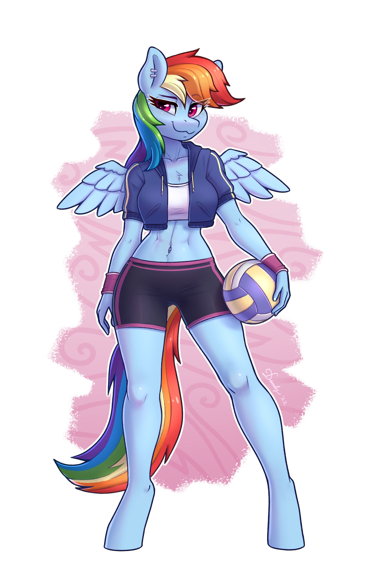 Anthro Rainbow Dash 1 By Dandybouquet On Deviantart
