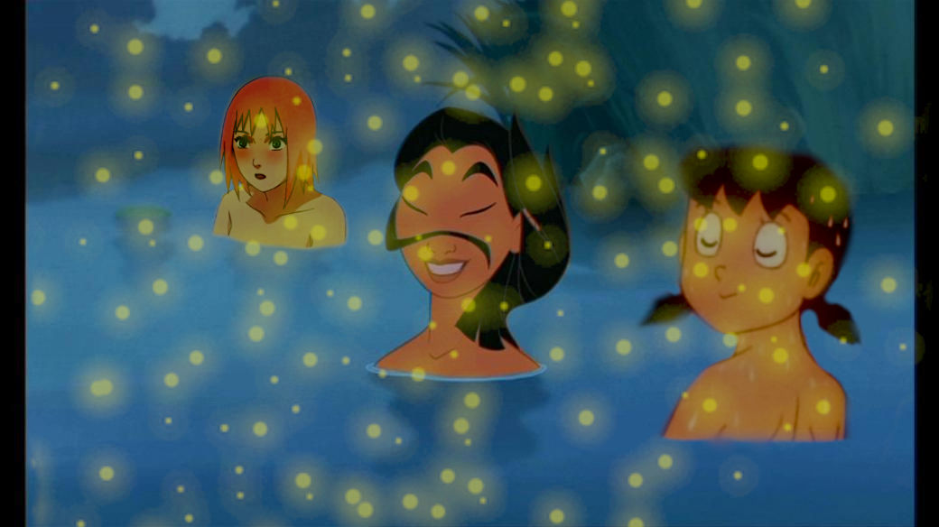 Mulan Sakura And Shizuka Bath In A Lake Night By Mortadeloramon287 On Deviantart