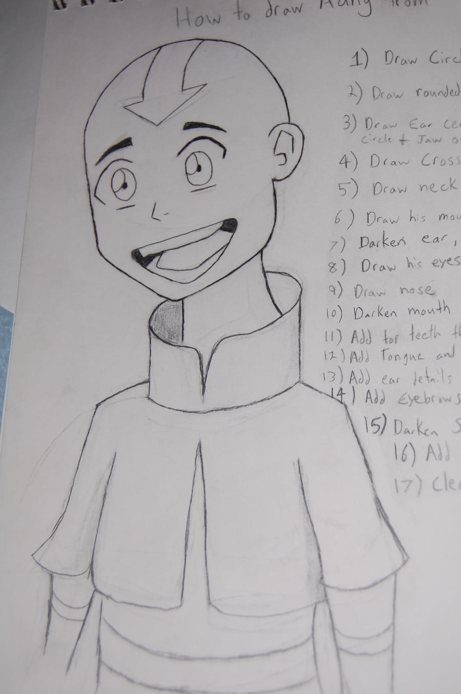How To Draw Aang By Kailaniwaves On Deviantart
