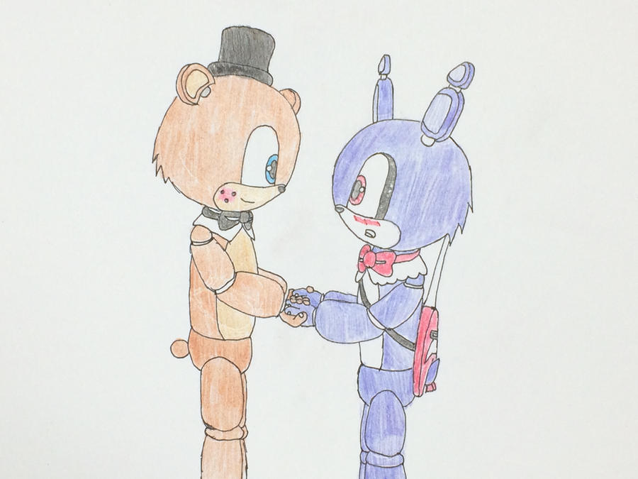 Fnaf Sonic Style Fronnie Freddy X Bonnie By Avengeknight21 On Deviantart